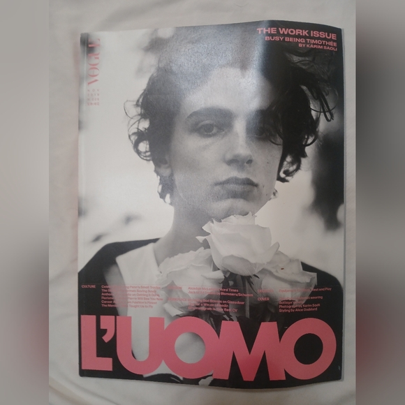 Accents | Vogue Uomo Magazine Cover With Black And White Portrait ...